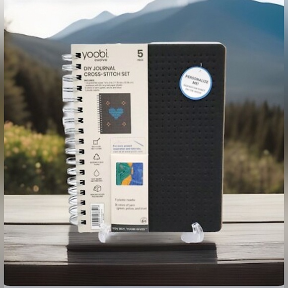 Yoobi | Office | Nwt Yoobi Diy Journal Crossstitch Journal Set | Poshmark